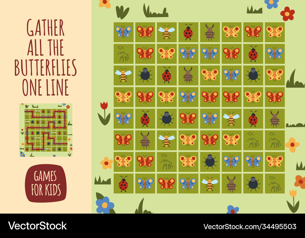 Cartoon style games for kids Royalty Free Vector Image