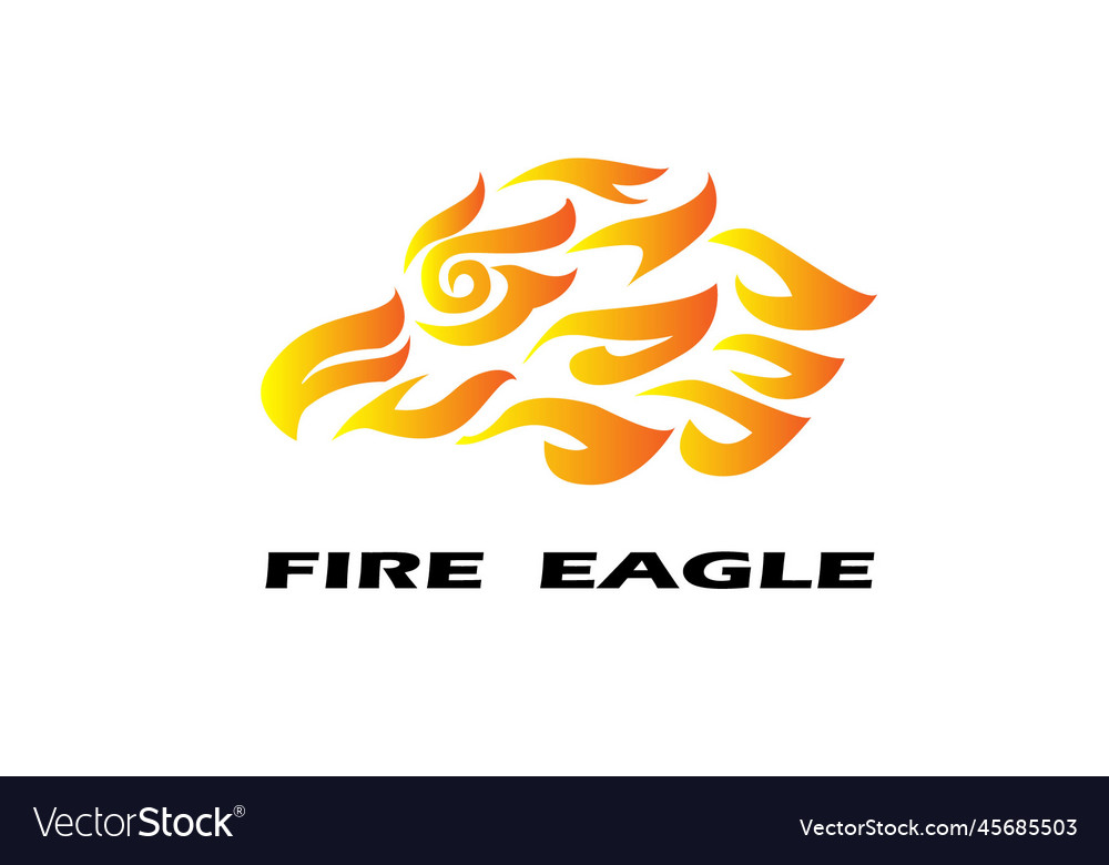 Fire eagle logo Royalty Free Vector Image - VectorStock