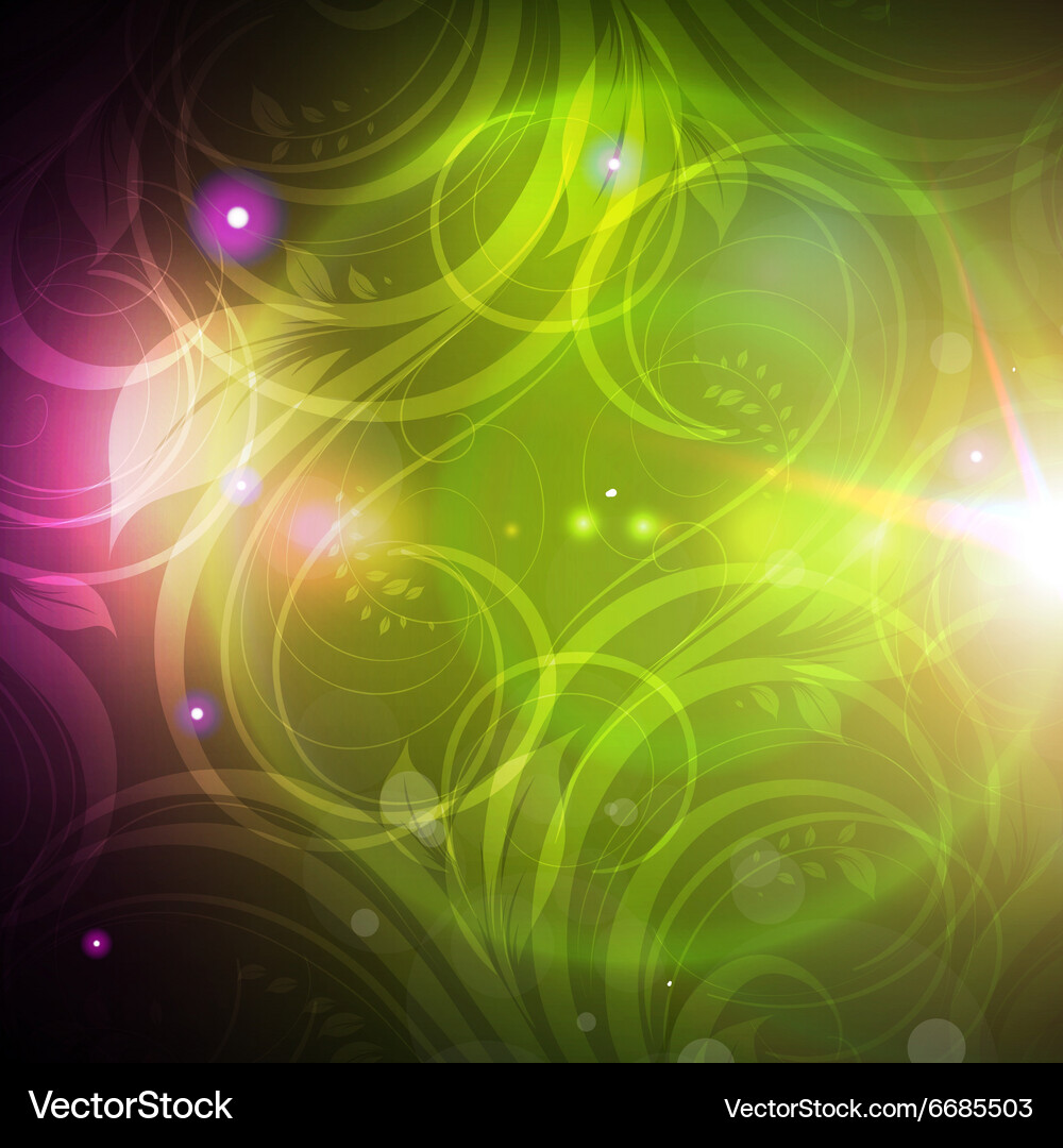 Seamless floral wallpaper with sunshine Royalty Free Vector
