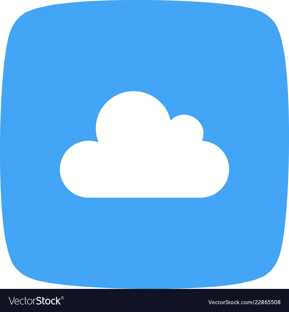 Cloud icon Royalty Free Vector Image - VectorStock