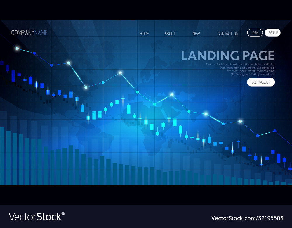 Financial stock market graph Royalty Free Vector Image Financial stock market graph Royalty Free Vector Image