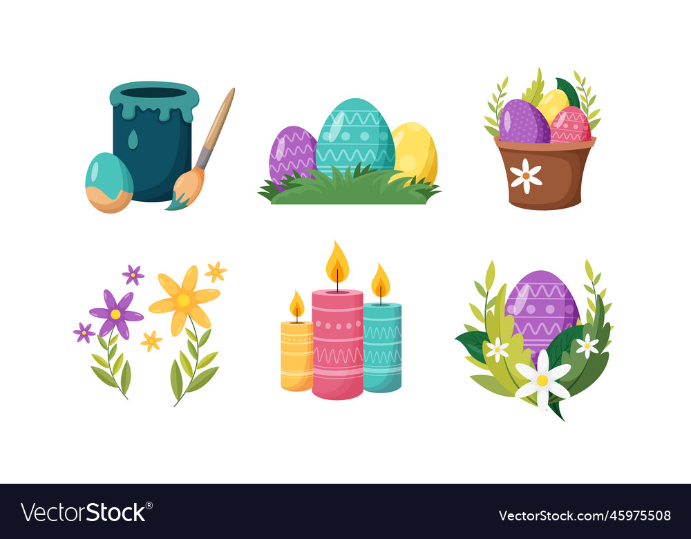 Happy easter design element Royalty Free Vector Image