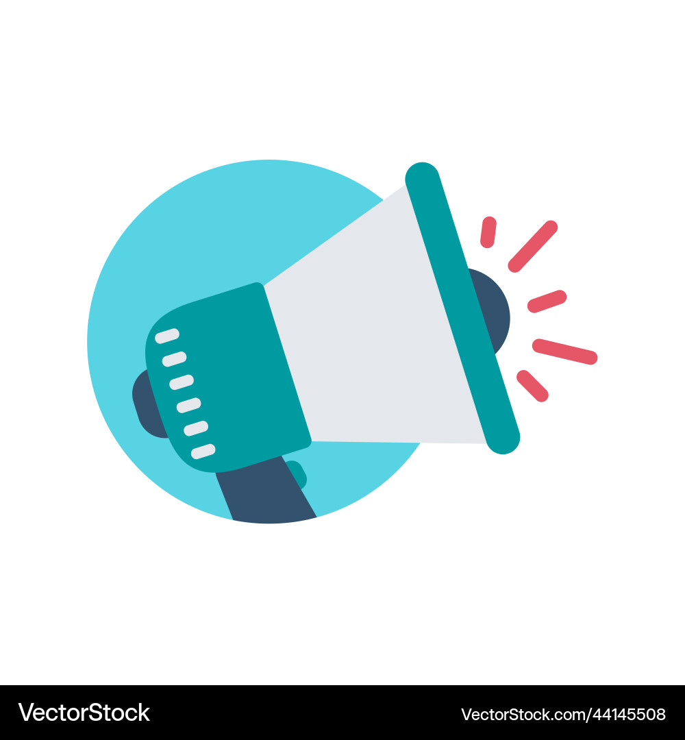 Megaphone a that shouts loudly alerts Royalty Free Vector