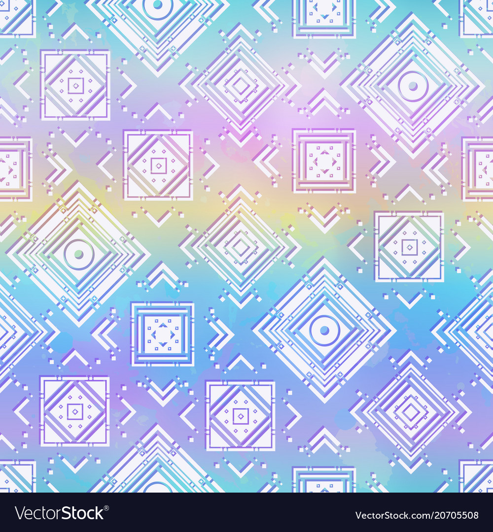 Rainbow geometric pattern Royalty Free Vector Image