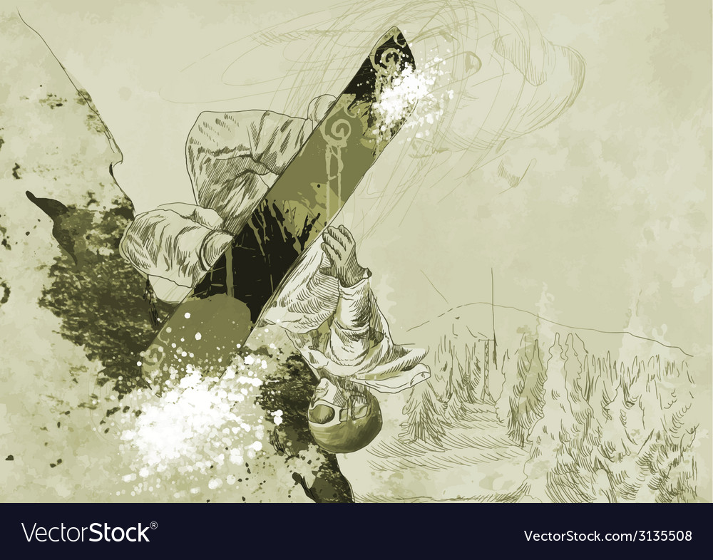 Snowboarder Royalty Free Vector Image - VectorStock