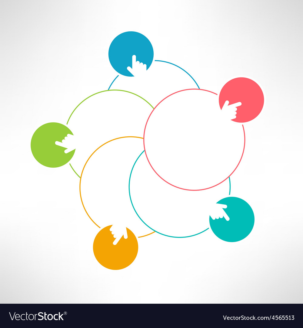 Business process steps infographic elements Vector Image