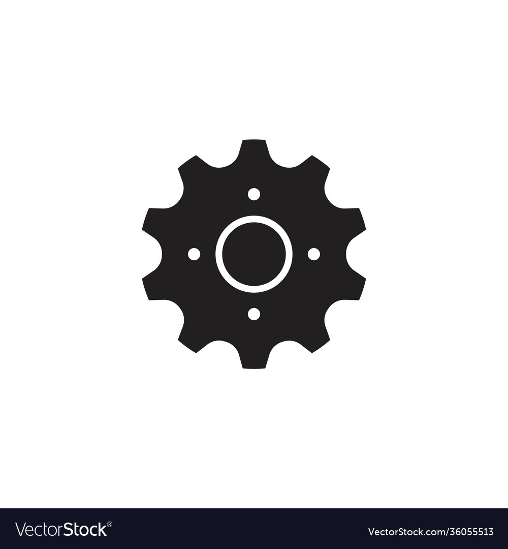 Gear template Royalty Free Vector Image - VectorStock