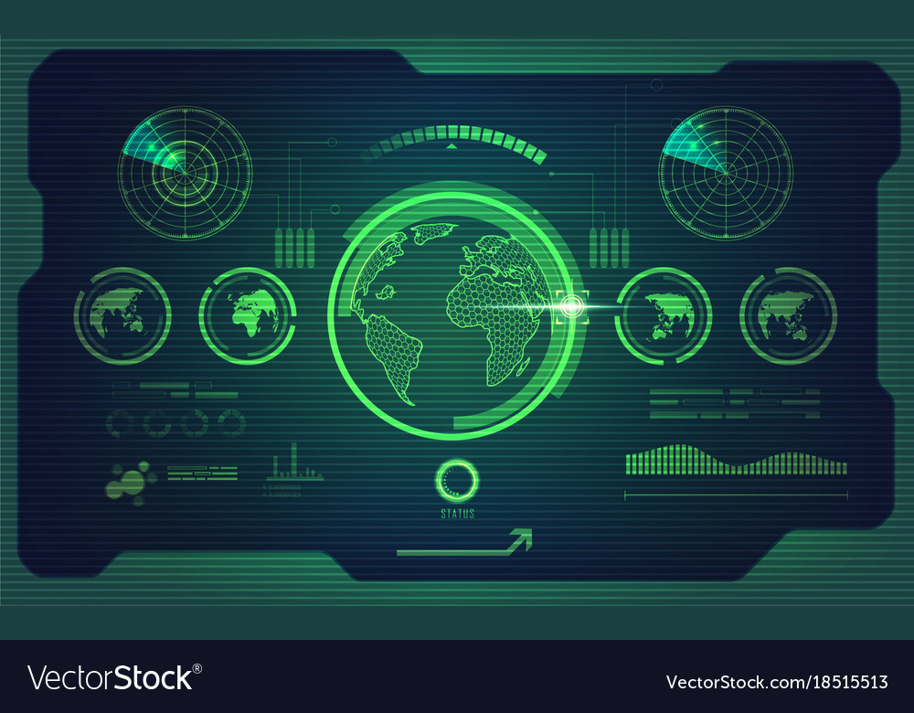 Screen earth Royalty Free Vector Image - VectorStock
