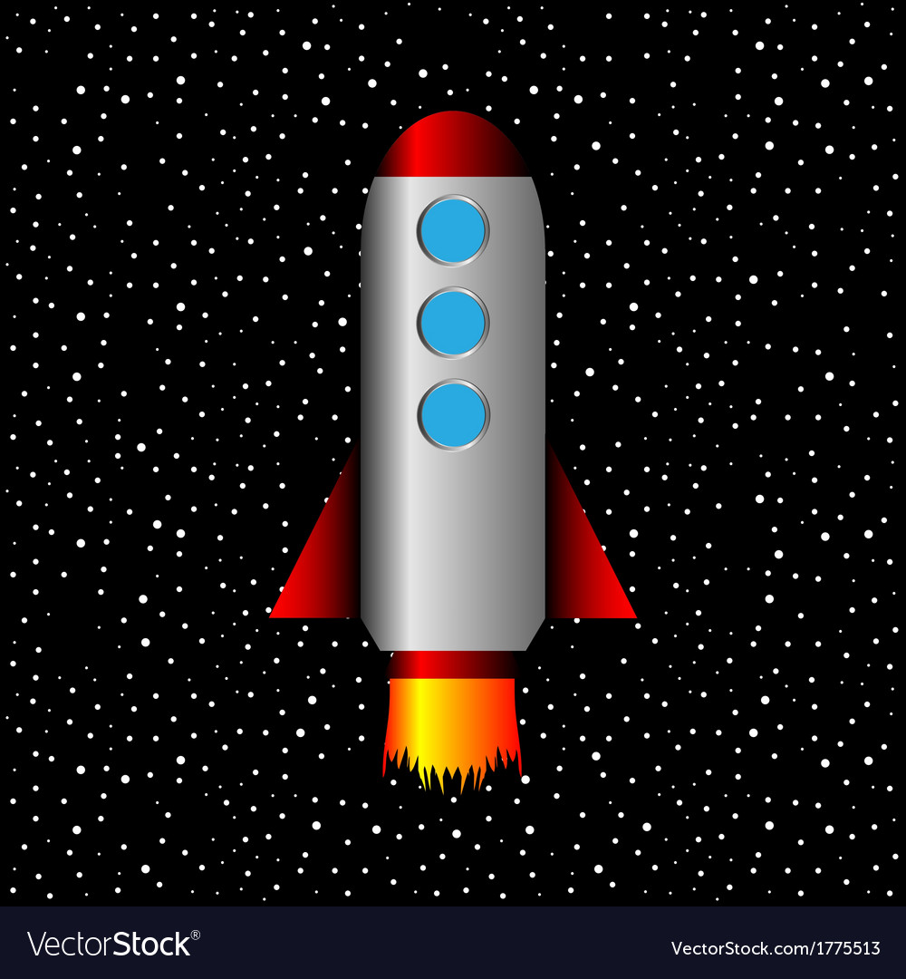 Space rocket Royalty Free Vector Image - VectorStock