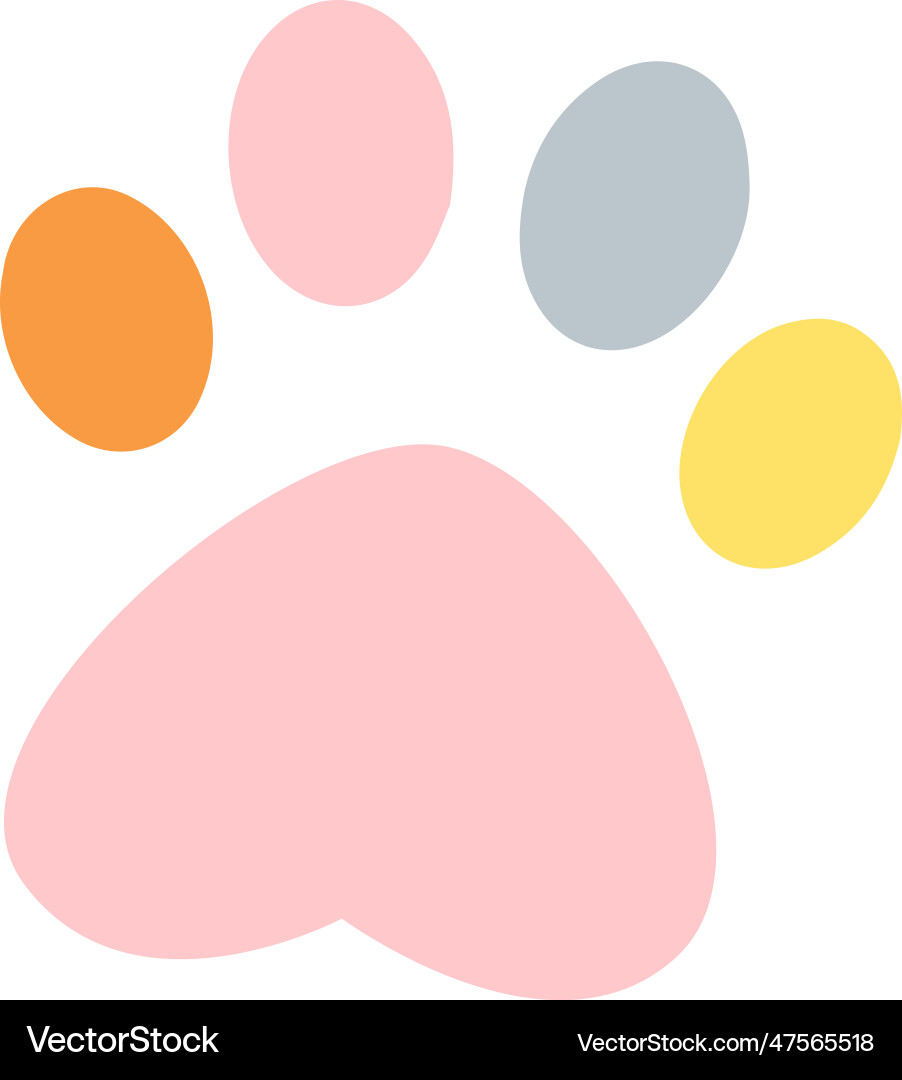 Animal footprint icon Royalty Free Vector Image