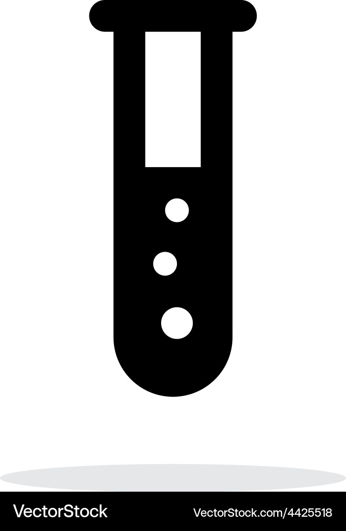 Test Tube with Bubbles Icon Royalty Free Vector Image