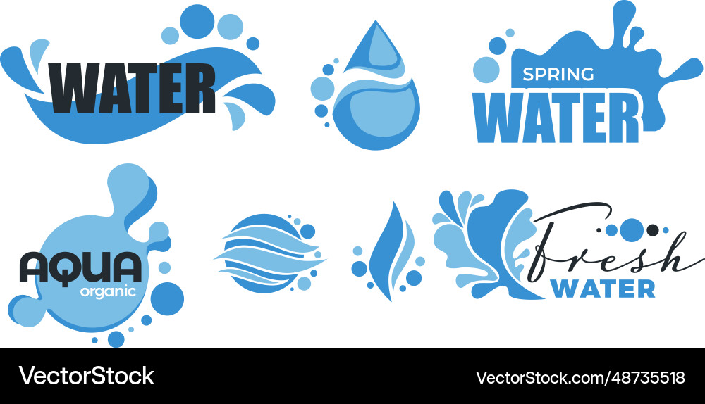 Water organic liquid for healthy dieting Vector Image
