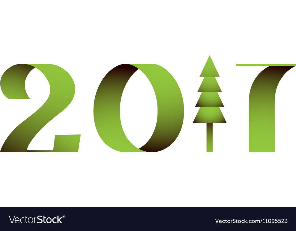 2017 text Royalty Free Vector Image - VectorStock