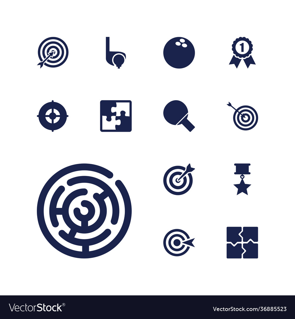 Challenge icons Royalty Free Vector Image - VectorStock