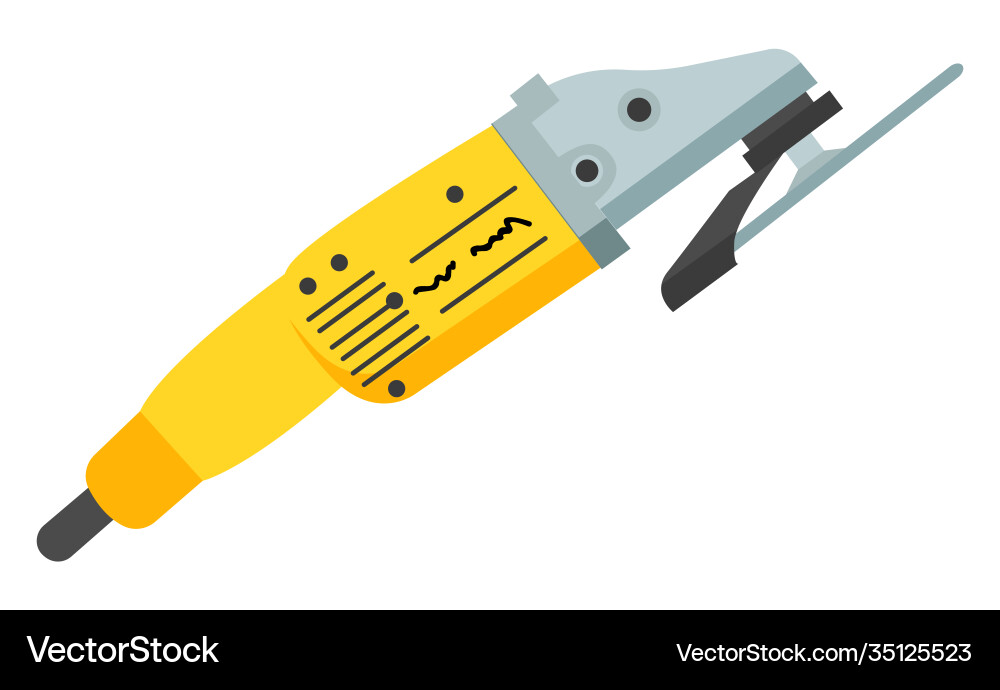 Grinder tool industrial instrument equipment Vector Image