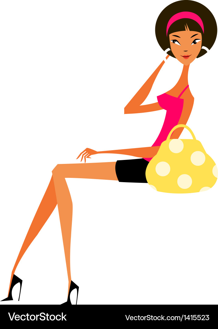 Side view of woman Royalty Free Vector Image - VectorStock