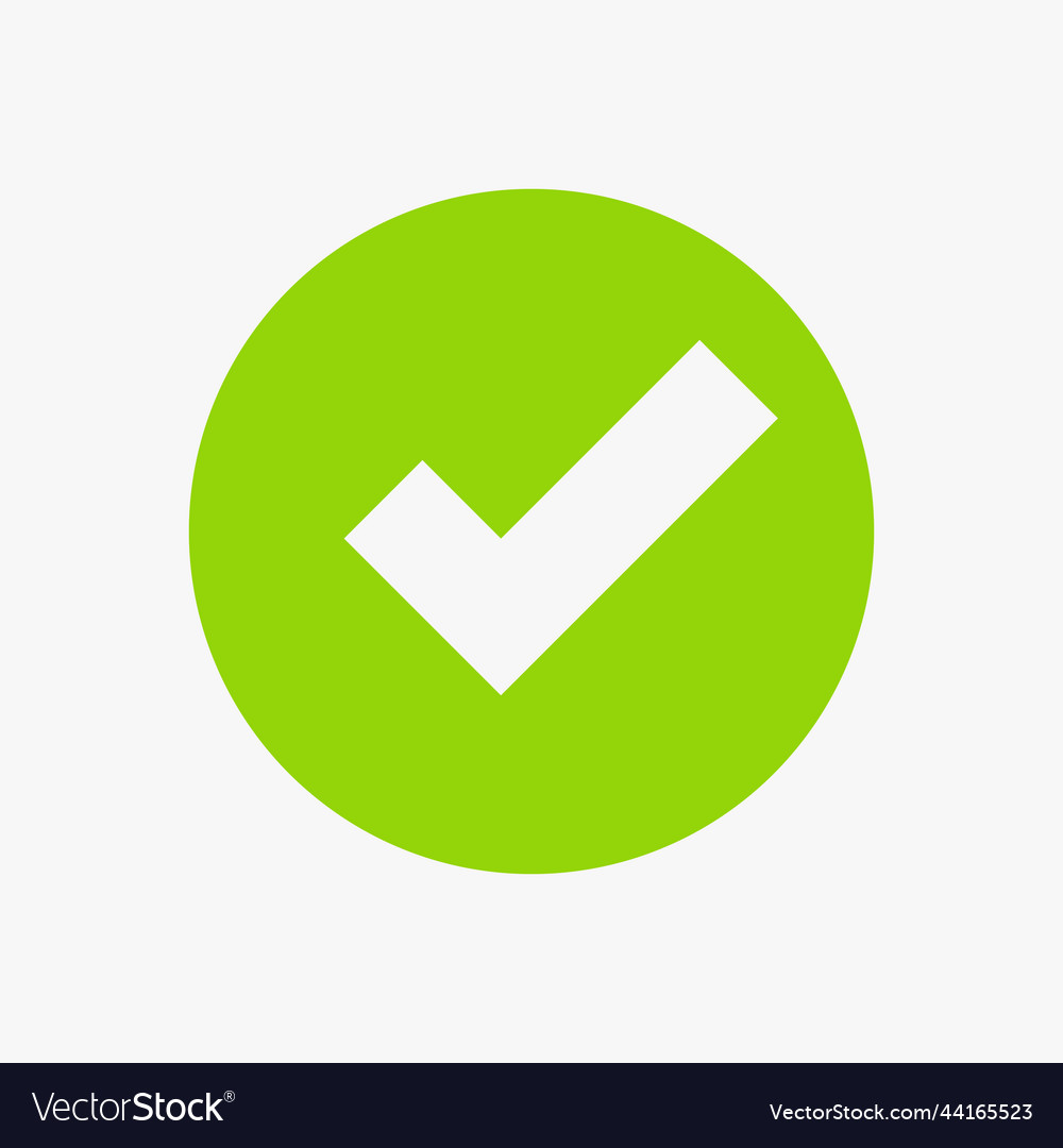 Tik mark symbol check icon template for web Vector Image