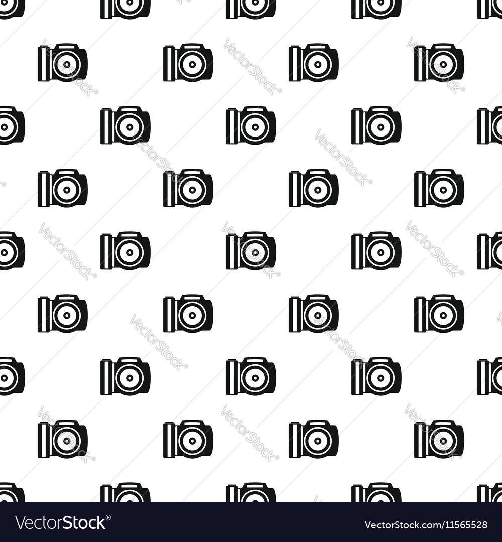 Camera pattern simple style Royalty Free Vector Image