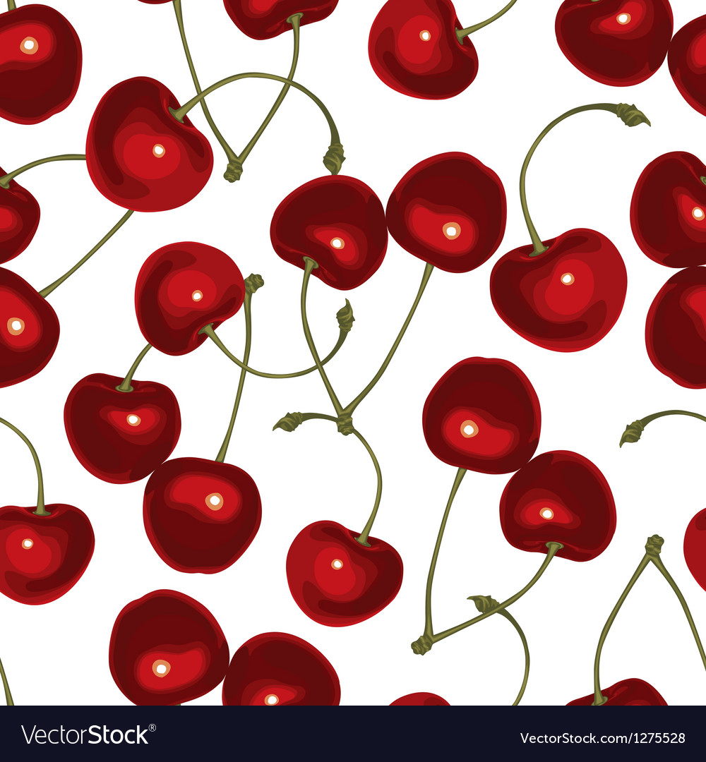 Cherry pattern Royalty Free Vector Image - VectorStock