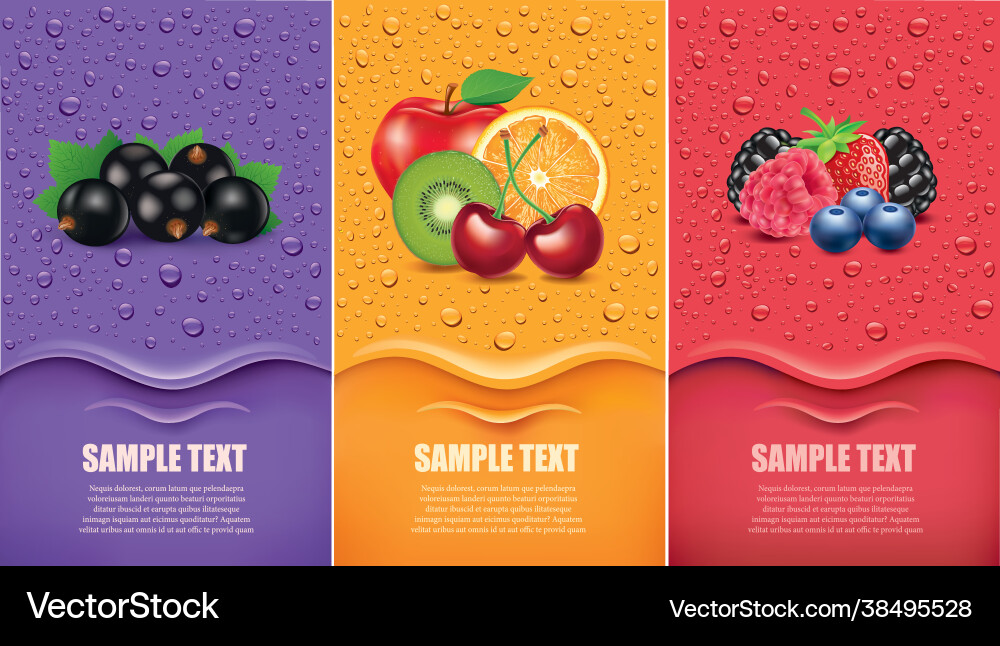 Many fresh juice drops background Royalty Free Vector Image