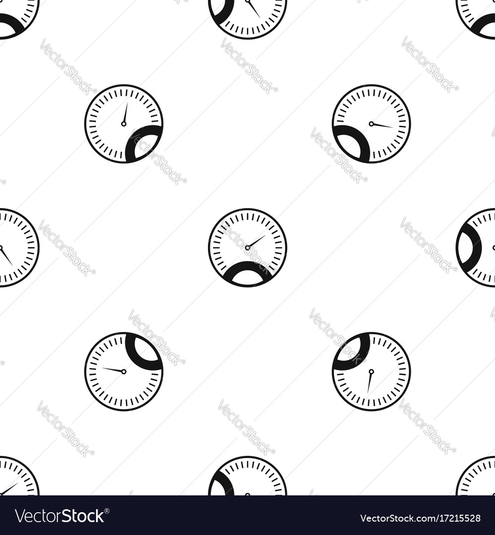 Speedometer pattern seamless black Royalty Free Vector Image