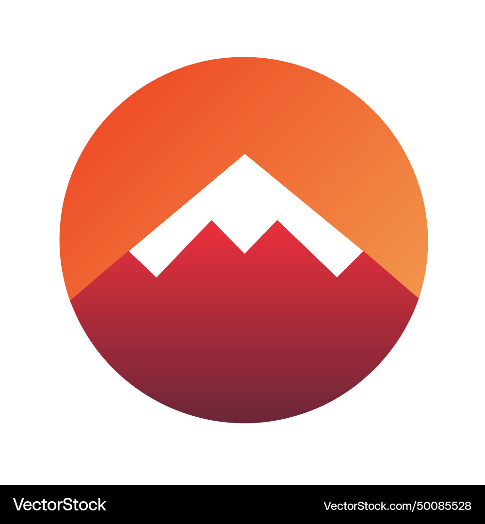 Walking tours service filled colorful logo Vector Image