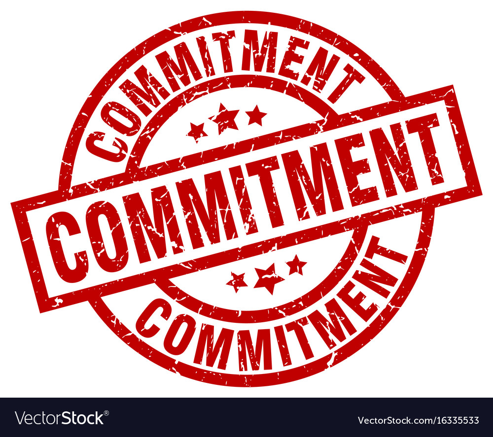 Commitment round red grunge stamp Royalty Free Vector Image Commitment round red grunge stamp Royalty Free Vector Image