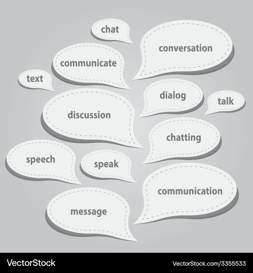 Communication bubbles Royalty Free Vector Image
