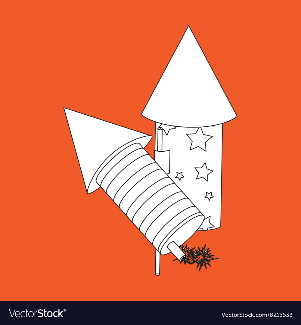 Firework icon design Royalty Free Vector Image