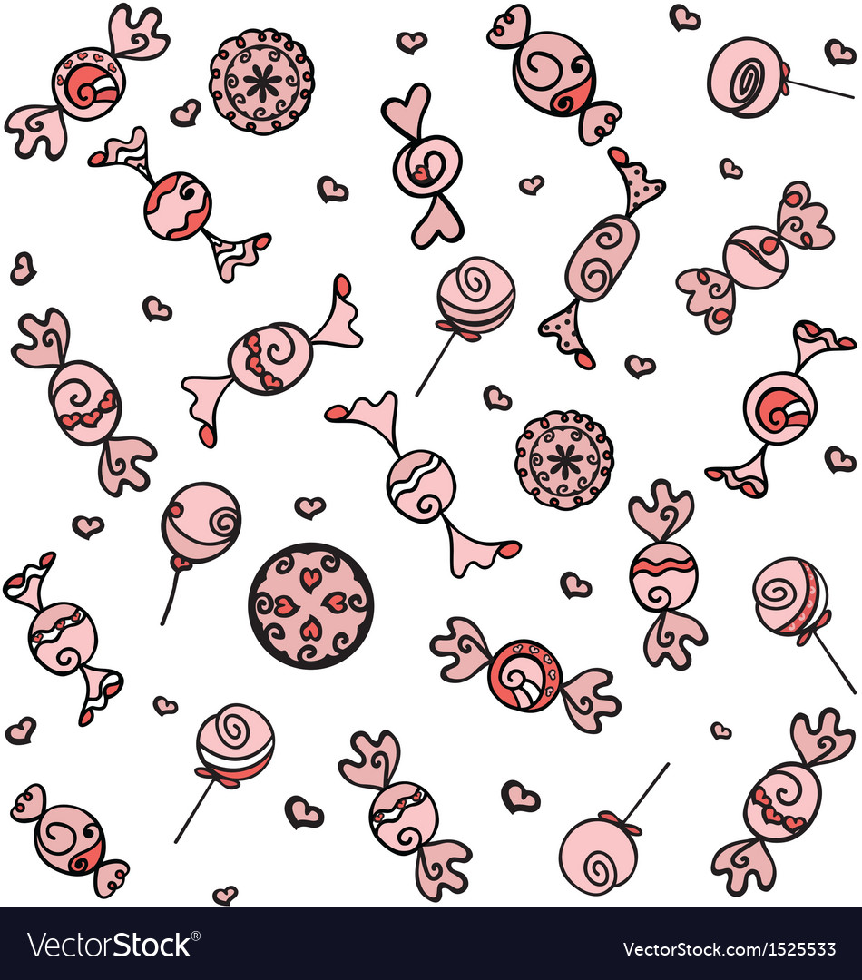 Seamless candy background Royalty Free Vector Image
