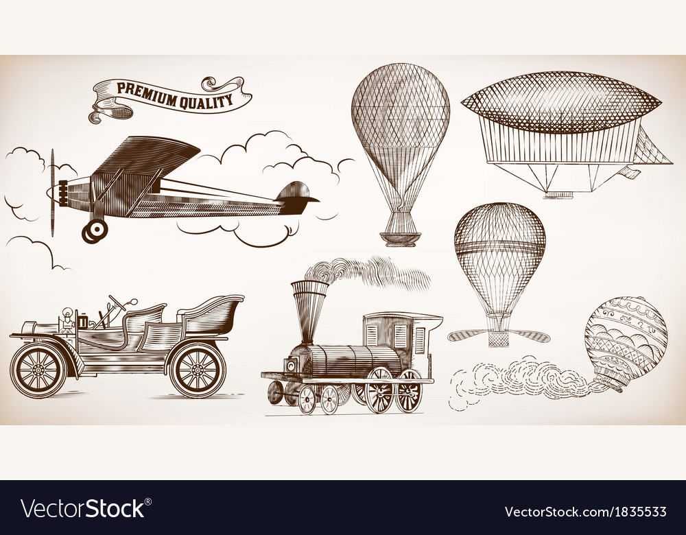 Transport set Royalty Free Vector Image - VectorStock Transport set Royalty Free Vector Image - VectorStock