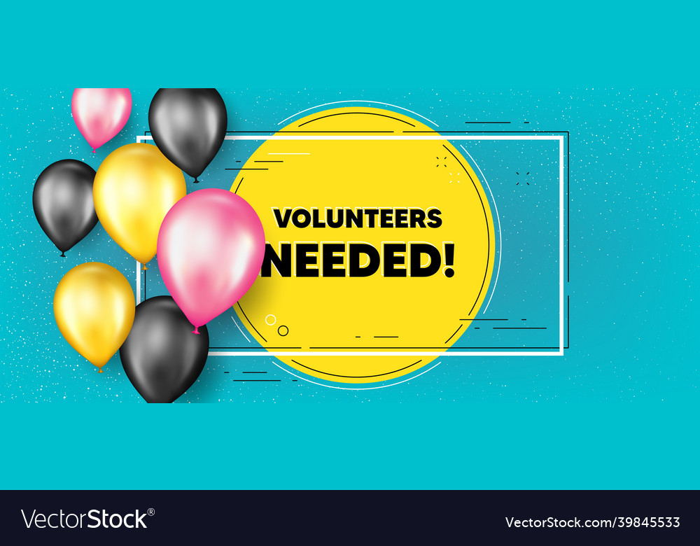 Volunteers needed symbol volunteering service Vector Image Volunteers needed symbol volunteering service Vector Image