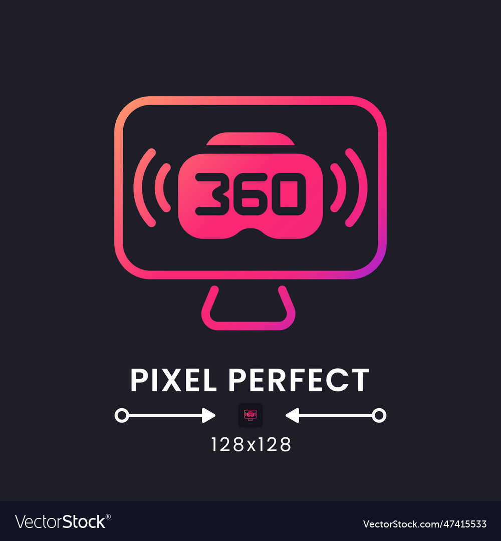 Vr live streaming pink solid gradient desktop Vector Image