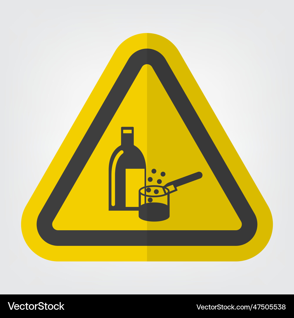 Chemicals in use symbol sign isolate on white Vector Image