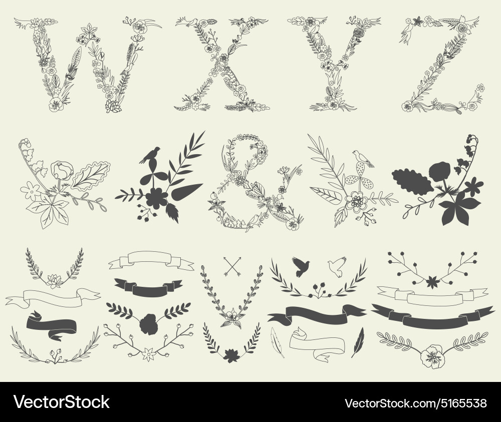 Decorative design elements Royalty Free Vector Image