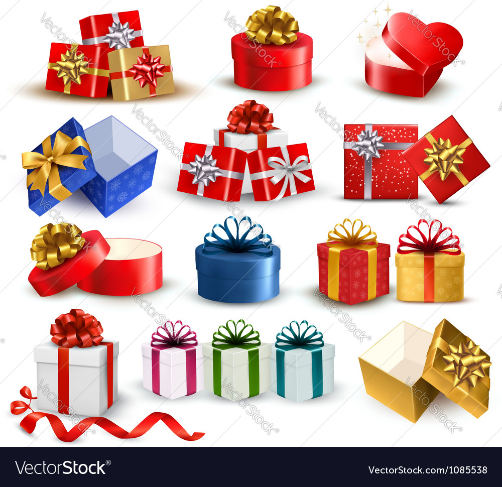 Gift boxes Royalty Free Vector Image - VectorStock