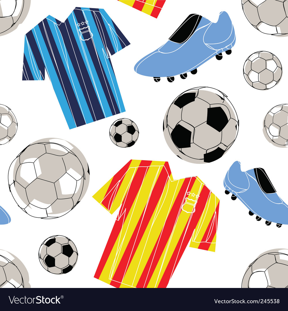 Soccer pattern Royalty Free Vector Image - VectorStock