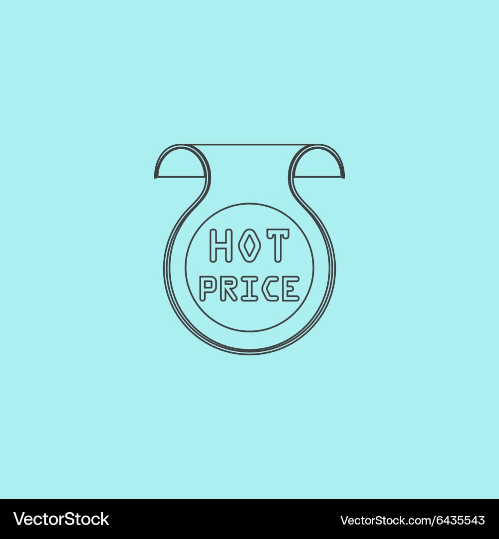 Hot price sticker badge label Royalty Free Vector Image
