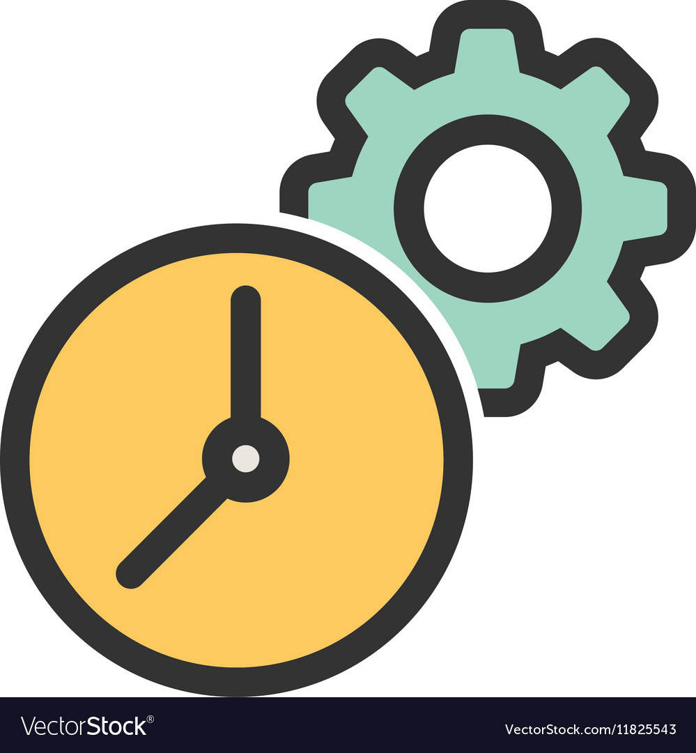 Time settings Royalty Free Vector Image - VectorStock
