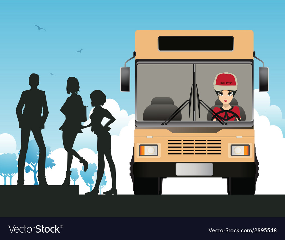 Bus driver Royalty Free Vector Image - VectorStock