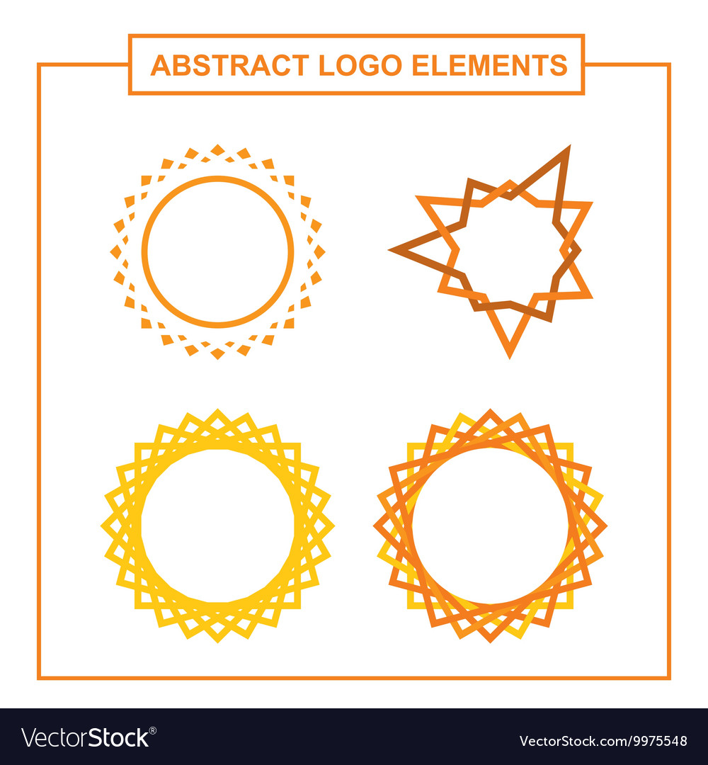 Elements for Logo Design Royalty Free Vector Image