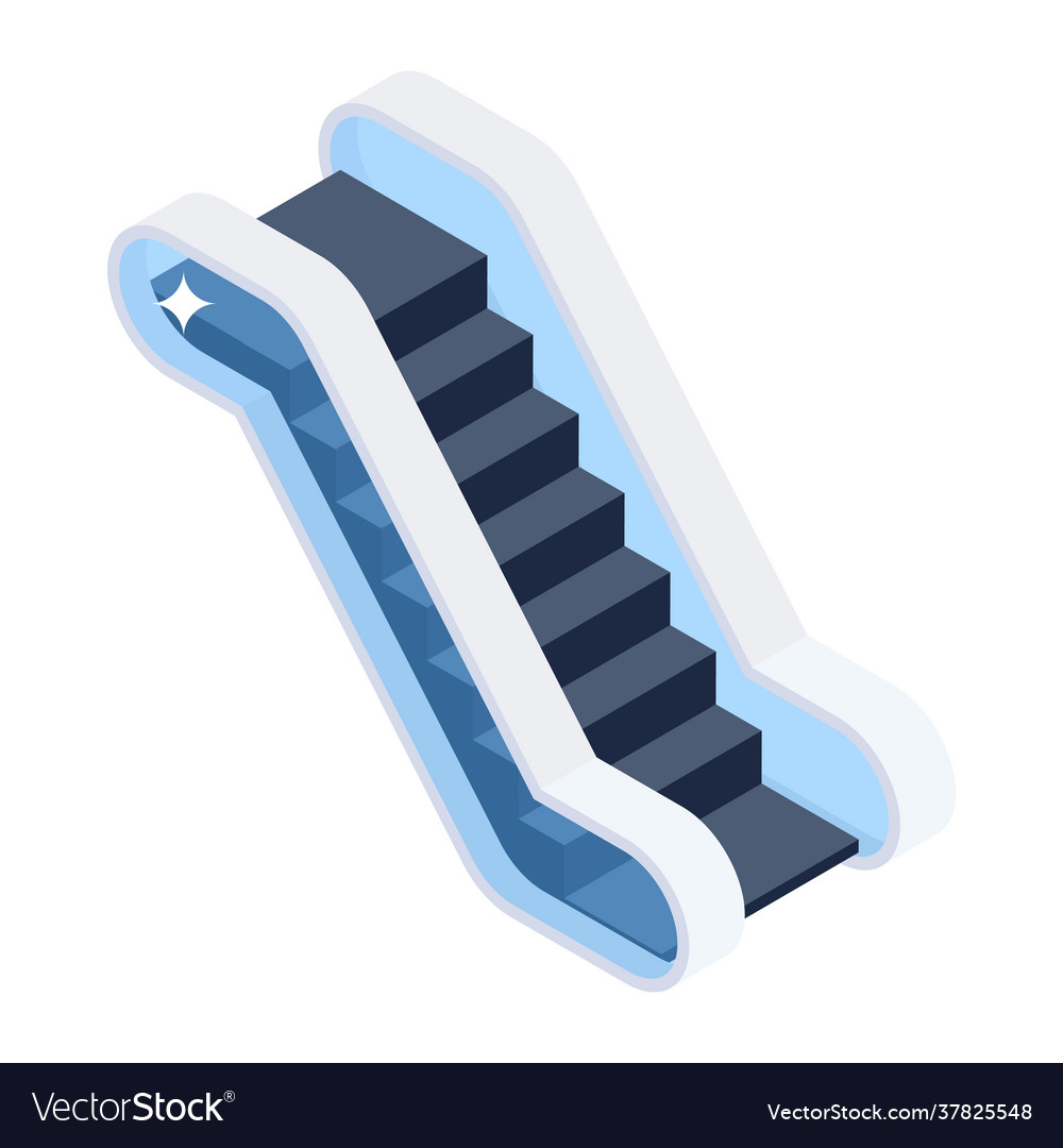 Escalator Royalty Free Vector Image - VectorStock