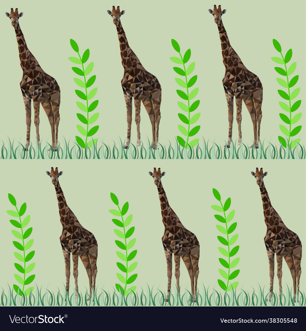 Giraffe pattern Royalty Free Vector Image - VectorStock
