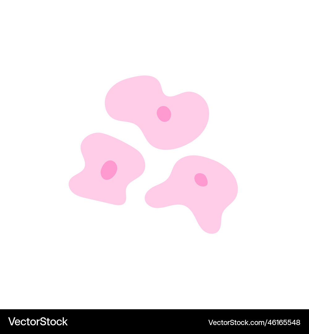 Human stem cell icon for medical design Royalty Free Vector