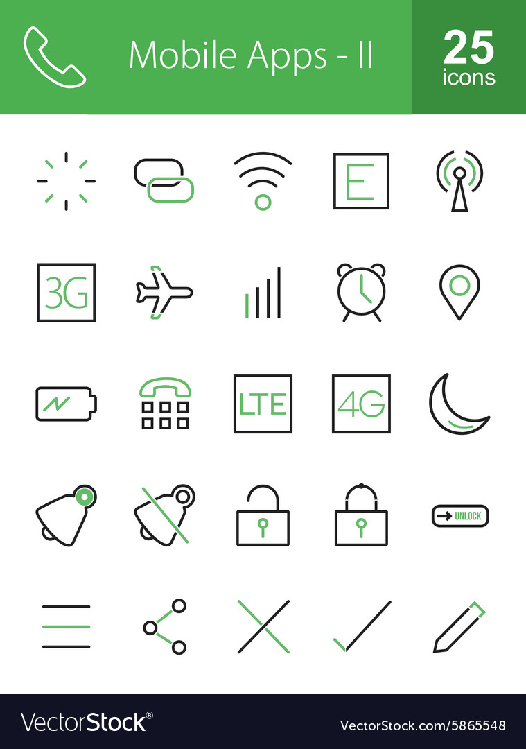 Mobile apps Royalty Free Vector Image - VectorStock