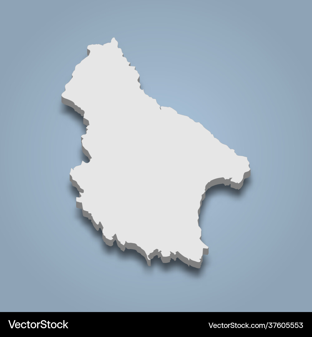 3d isometric map cythera is an island Royalty Free Vector