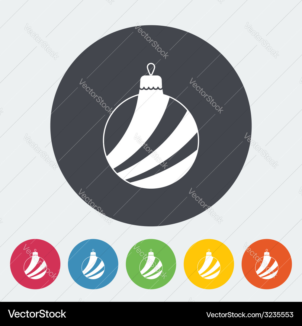 Christmas ball Royalty Free Vector Image - VectorStock