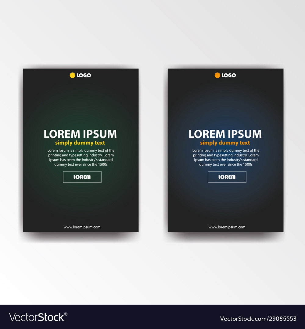 Light text flyer template brochure graphic design Vector Image