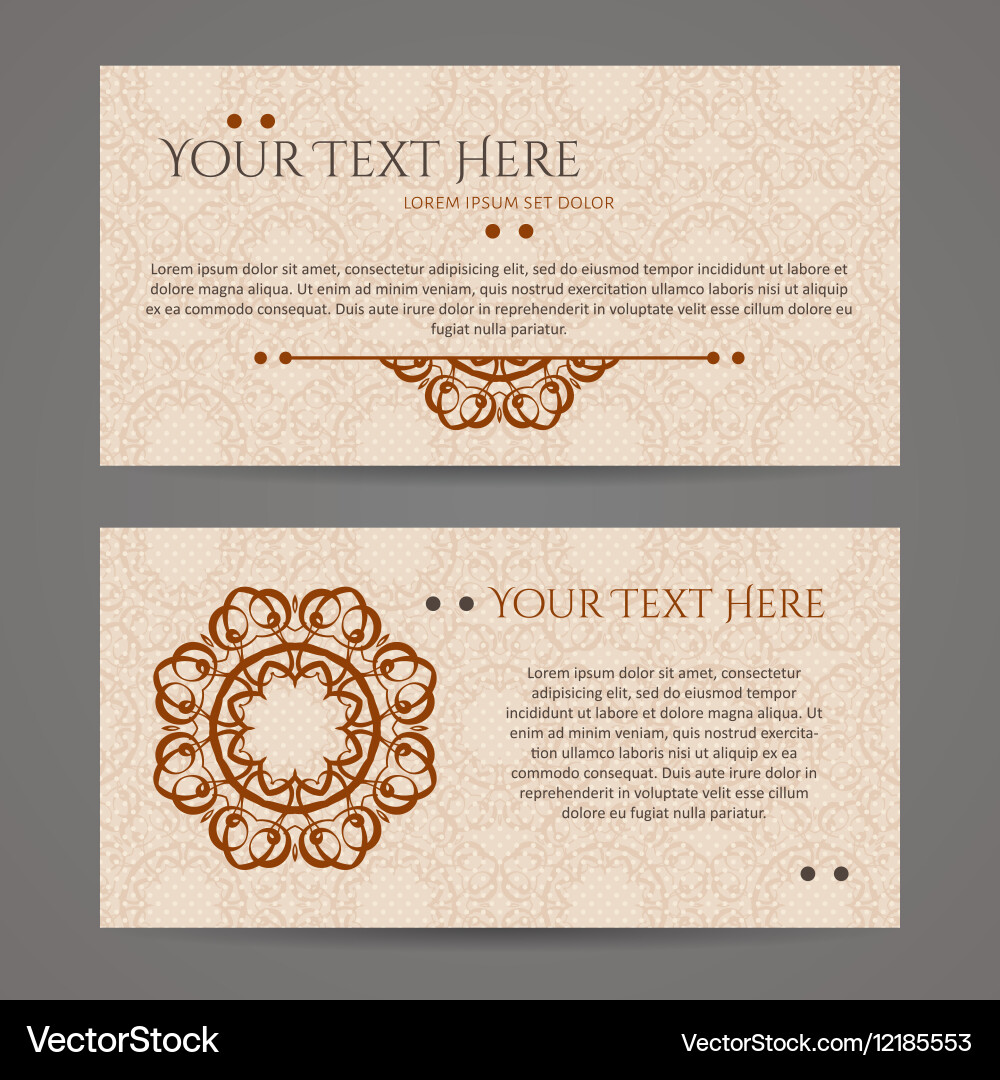 Set design templates business card Royalty Free Vector Image