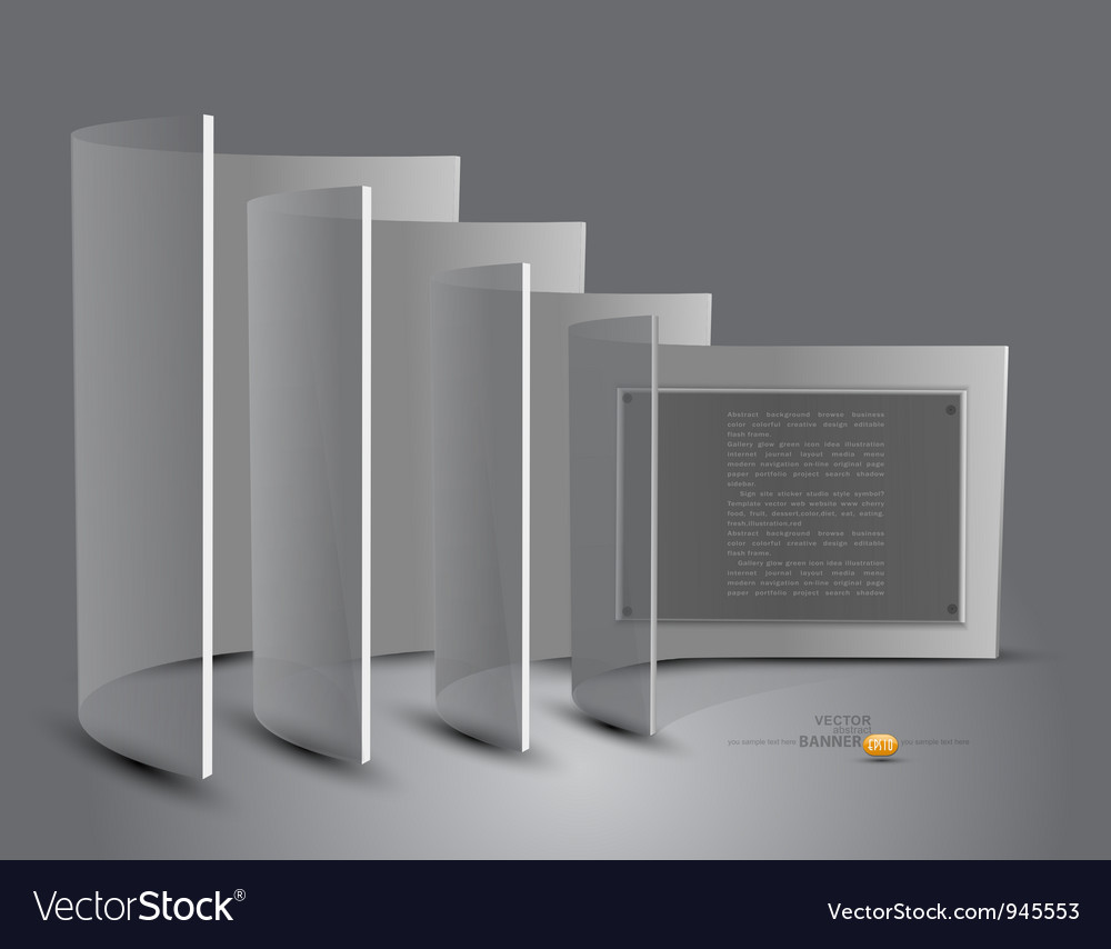 Transparent panels Royalty Free Vector Image - VectorStock